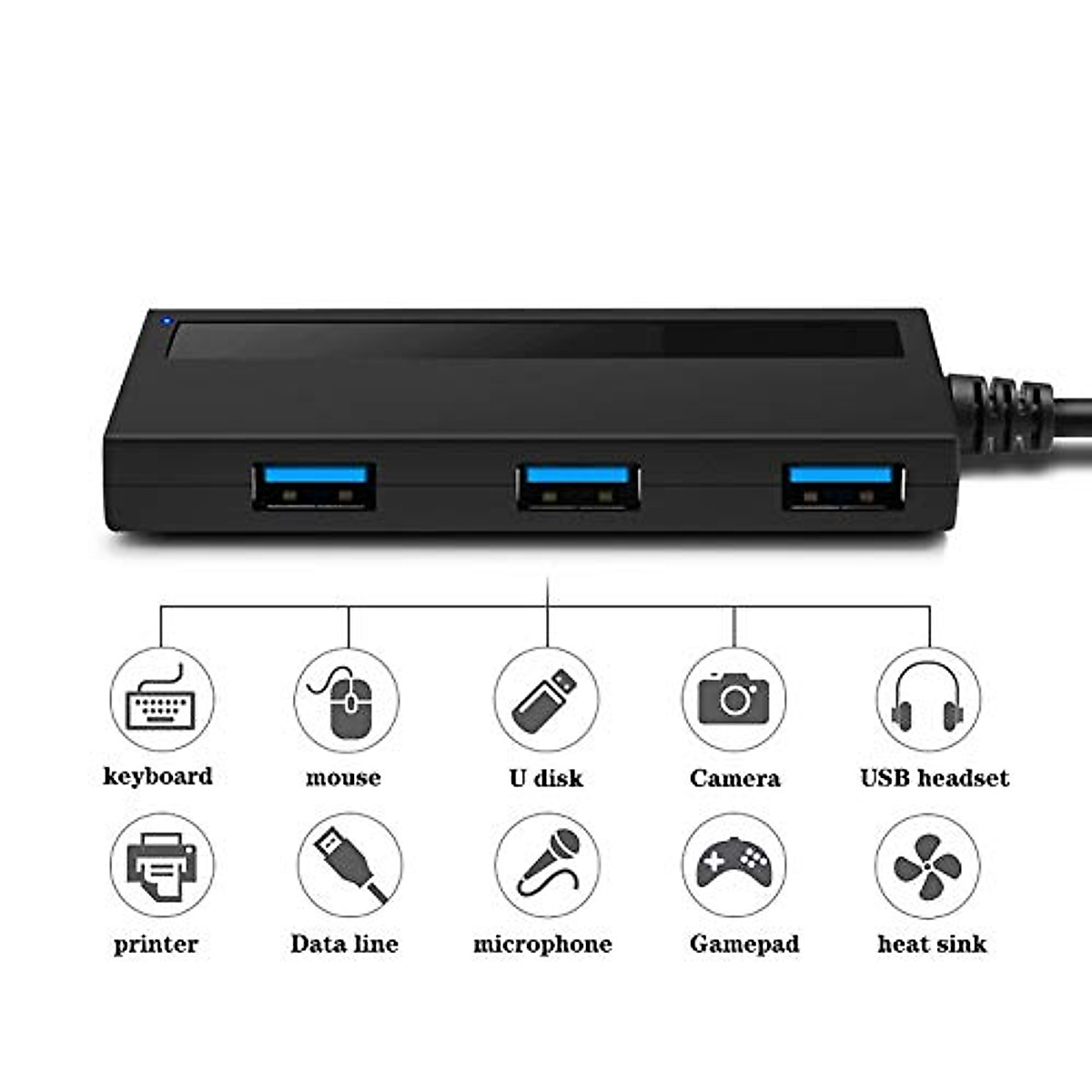 XUNMAIFHB Portable Docking Station,Type-c to USB 3.0 hub hub Computer Hard Drive Adapter Cable Splitter Docking Station Fast Transmission