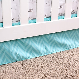 Brandream Safari Bedding Sets for Boys | 3 Piece Nursery Set | Crib Comforter, Fitted Crib Sheet, Crib Skirt Included Elephant Zebra Giraffe, Gray