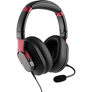 Austrian Audio PG16 Pro Gaming Headset with Microphone (Foldable Gaming Accessories, High Resolution Sound, Memory Foam Ear Pads for Optimal, Detachable 1.4m Cable), Black/Red, One Size