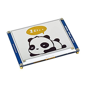 Waveshare 4.2inch E-Ink Display Module Compatible with Raspberry Pi 4B/3B+/3B/2B/B+/A+/Zero/Zero W/WH/Zero 2W Series Boards 400x300 Resolution Yellow/Black/White Three-Color SPI Interface
