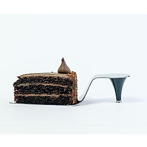 Wild Eye Designs HIGH HEEL STAINLESS STEEL CAKE SERVER WITH DETACHABLE HEEL AND HANDLE, BLACK - FASHIONABLE AND ELEGANT, COMES WITH A DECORATIVE GIFTABLE BOX