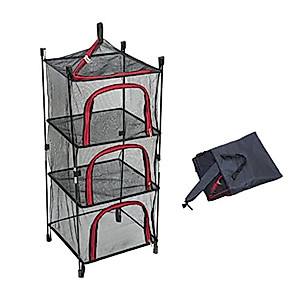 Tongina Camping Drying Mesh Rack for Cookware Organizer Dryer Storage Net Basket