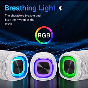 UrbanX Scorpio Series Bluetooth Speaker, IPX6 Waterproof Speakers HD Surround Sound with Punchy Bass, True Wireless Pairing, BT5.3, Portable Speaker for Redmi Note 4 - White