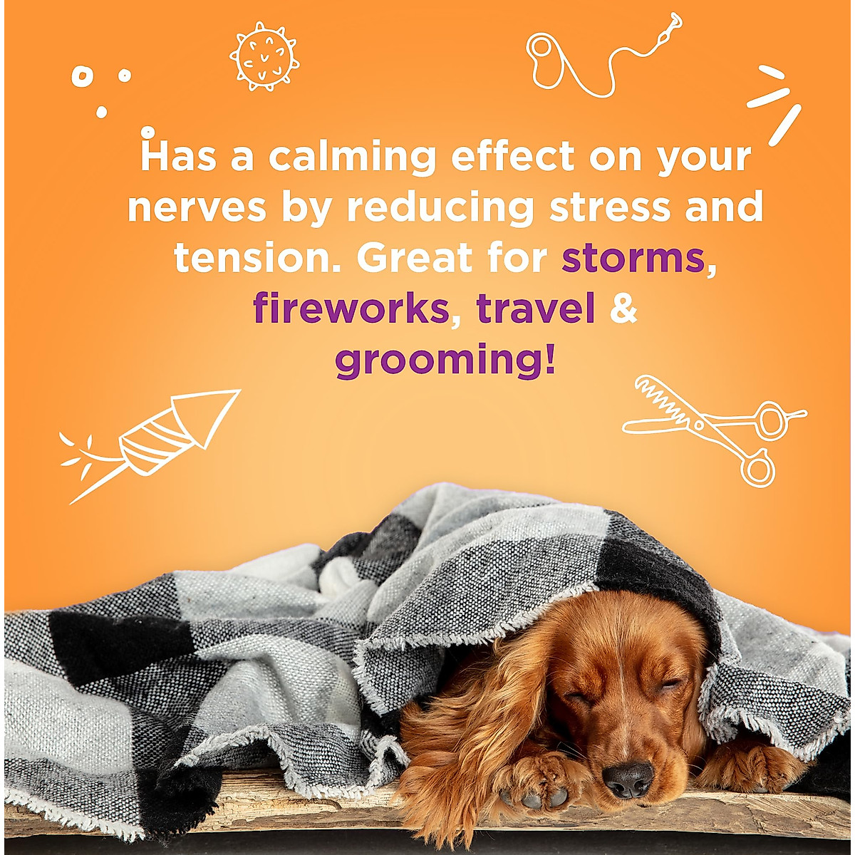 First Impressions Tranquilitreats - Calming Chews for Dogs, Anxiety Relief for Dogs - Packed with Chamomile, Ginger, Melatonin - Soft, Tasty, Chill-Out Calming Dog Treats - 60 ct