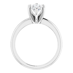 ERAA JEWEL 2 CT Marquise Colorless Moissanite Engagement Ring, Wedding Bridal Ring Set, (4)