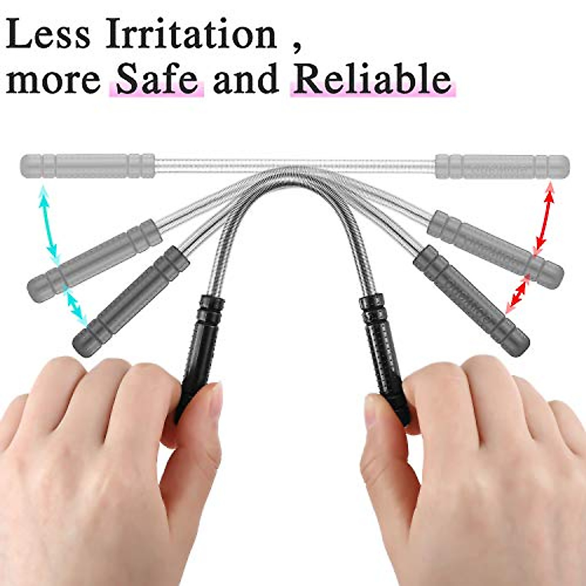 4 Pieces Facial Hair Remover Spring Eyebrow Face Epilator Coil Portable Hair Remover Spring Threading Tool for Women Chin Cheek Mustache Upper Lip