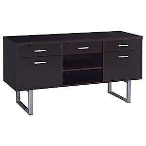 Coaster Home Furnishings Lawtey 5-Drawer Credenza with Adjustable Shelf Cappuccino