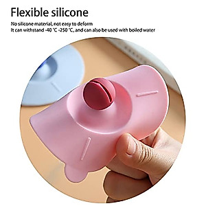 Yiser Cute Antidust Silicone Glass Cup Cover Coffee Mug Suction Seal Lid Cap Food Grade Silicone Cup Lids Silicone Cover Lids Food Grade Silicone Leakproof Sealed Cover Camp Mugs (Grey, One Size)