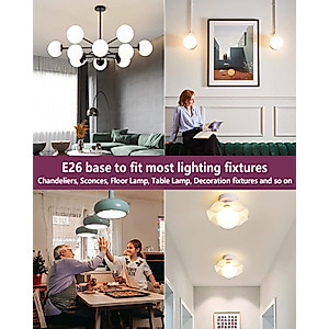 LUXEXPE Led Light Bulb, G120 Globe Bulb,15W(150W Equivalent) Led Bulbs Warm White 2700k Large Globe Light Bulbs, Non-Dimmable, E26 Base, 1500 Lume, Perfect for Indoor Living Room LED Bulbs