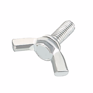 uxcell Butterfly Wing Thumb Hand Screws Bolts M5x12mm 0.8mm Pitch Carbon Steel 10pcs