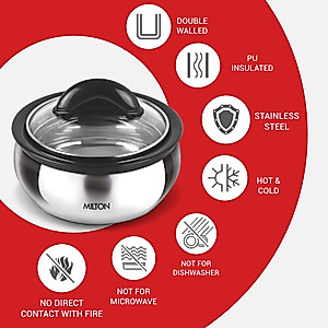 Milton Clarion 2000 Steel Casserole, 1900 Ml, Silver