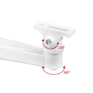 compcctv Waterproof Universal CCTV Security Camera Mounting IP Camera Bracket,ABS Indoor Outdoor Wall Ceiling Mount Holder Stand Monitor Rotary Bracket 2 Pack