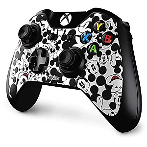 Skinit Decal Gaming skin compatible with Xbox One Controller - Officially Licensed Disney Mickey Mouse Face Pattern Design