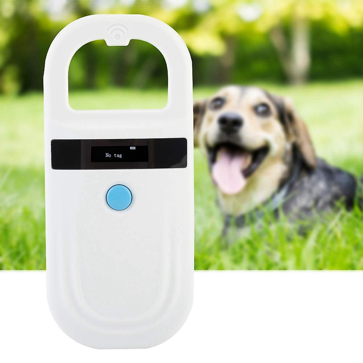 Luroze Pet Microchip Scanner, USB Rechargeable FDX B EMID Microchip Reader Scanner High Brightness