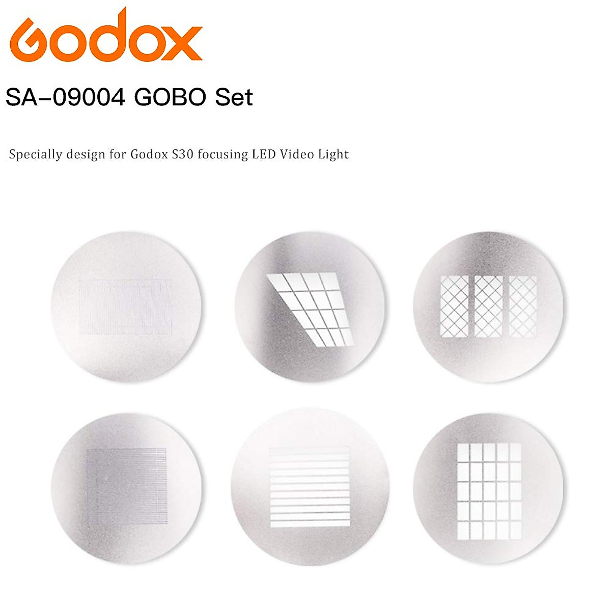 GODOX SA-09-004 GOBO for S30 LED Light Creative Effects