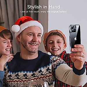 Humixx [5 in 1] for iPhone 14 Pro Case, with 2X Screen Protector + 2X Lens Protector, [20x Anti-Yellowing][12 FT Drop Protection] Clear Shockproof Protective Case for iPhone 14 Pro 6.1 inch