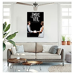 Pierce The Veil Posters Selfish Machines Album Cover Canvas Art Wall Pictures for Modern Office Prints 12" x 18" Unframed WXHYZZ