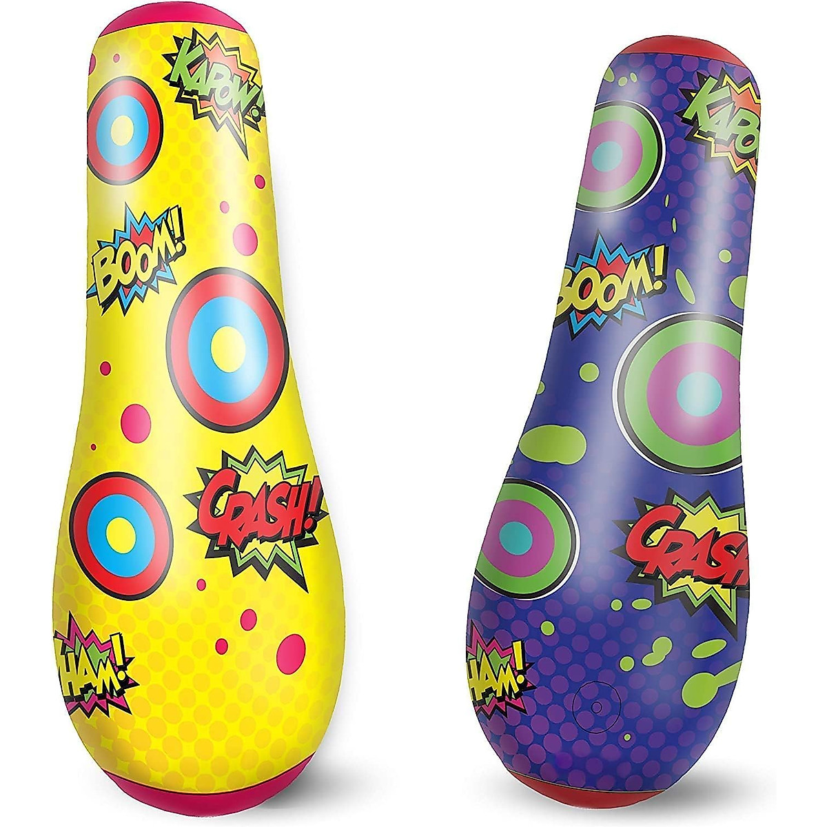 JOYIN Punching Bag for Kids, 47 Inches Kids Double-Sided Inflatable Punching Bag with Bounce-Back Action(1 Pack)