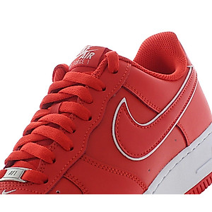 Nike Men's Air Force 1 Shoe, Picante Red-white, 11.5