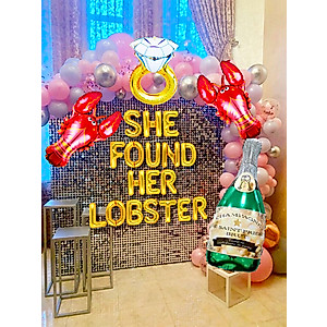 53 PCS She Found Her Lobster Bachelorette Decorations Friends Themed Bachelorette Party Favors Bridal Shower Bachelorette Balloons Engagement