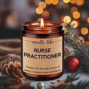 Miracu Candle, Badass Nurse Practitioner Gifts for Women, Nursing Student, Cool Nurse Gifts - Nurse Practitioner Graduation Gifts - Funny Christmas, Appreciation Gifts for Nurse Practitioner Graduate