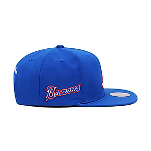 Mitchell & Ness Atlanta Braves Cooperstown MLB Evergreen Snapback Hat Cap - Royal