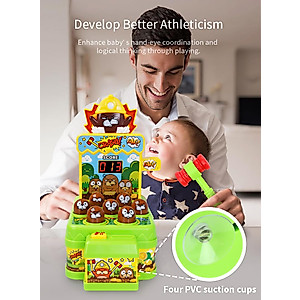 PowerTRC Whack Game Mole Toddler Toys, Mini Arcade Pounding Toys Set with 2 Hammers for 3 4 5 6 7 8 Years Old Boys Girls, Whack Mole Game Toy Interactive Early Developmental Toy