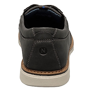 Nunn Bush Mens Otto Plain Toe Knit Lace Up with Lightweight Sole Oxford, Grey, 10.5 Wide US