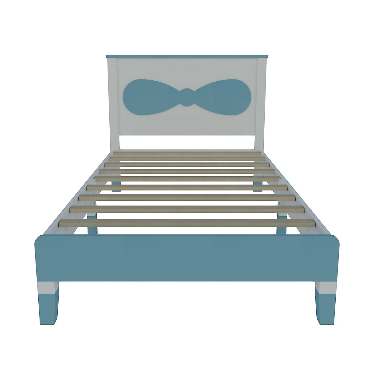 GOWE Twin Size Wooden Bow Bed