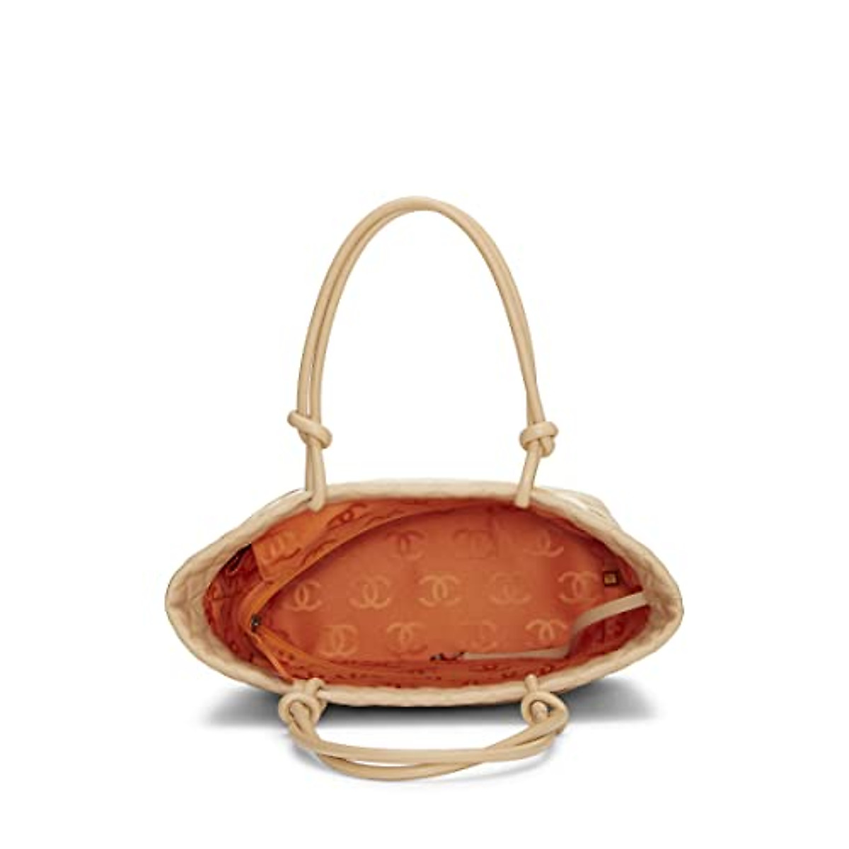 CHANEL, Pre-Loved Beige Quilted Calfskin Cambon Ligne Tote Large, Beige