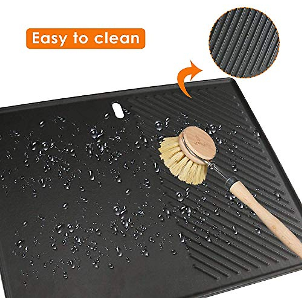 Uniflasy Cast Iron Cooking Grate and Cooking Griddle Replacement for Nexgrill 4 Burner 720-0830H 720-0670A 720-0783E 5 Burner 720-0888N Uniflame GBC981 Replacement for Kenmore 41516106210 415.16106210