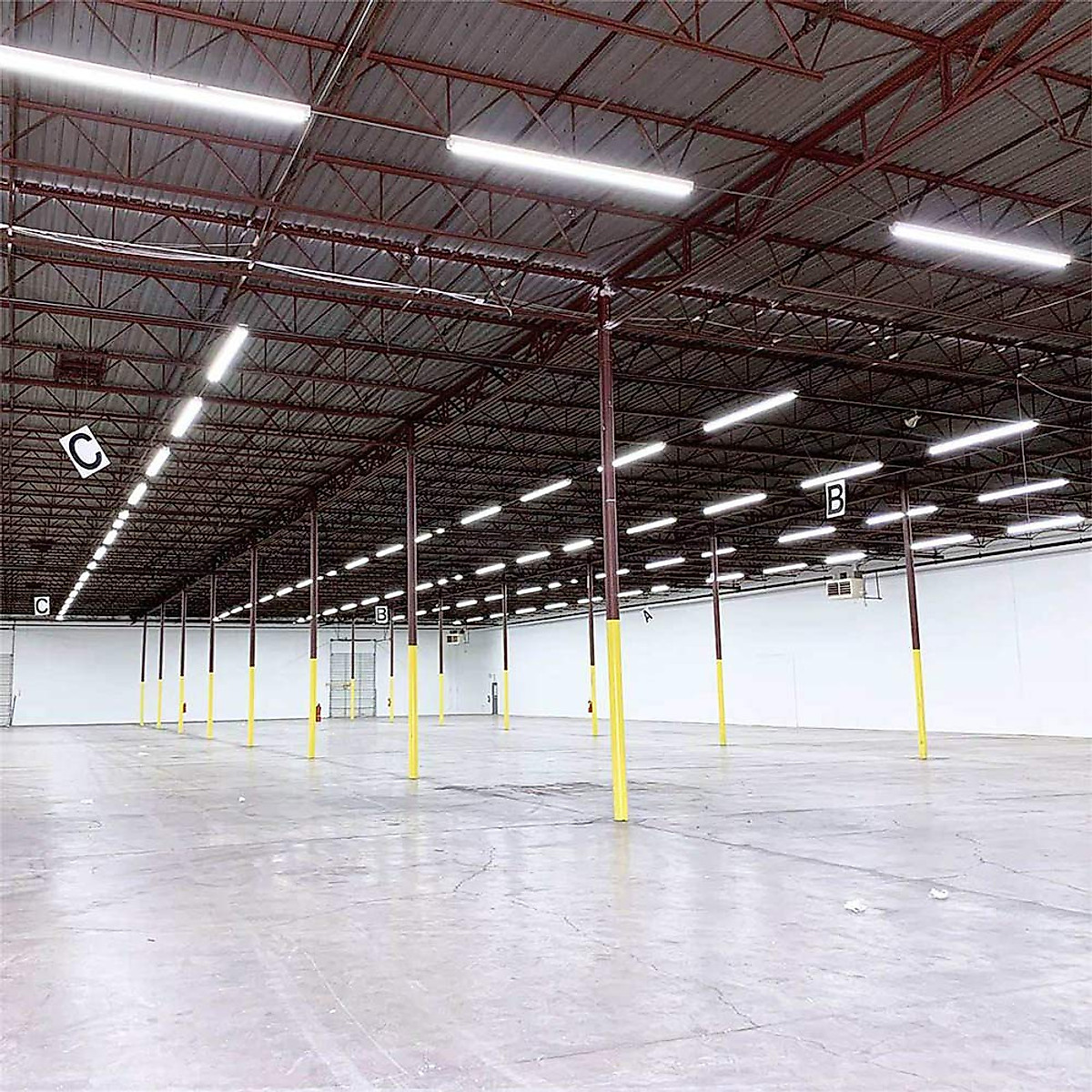 CNSUNWAY 8FT LED Bulbs, 45W 5400LM 6000K Super Bright, T8 T10 T12 FA8 Single Pin LED Tube Lights, Clear Cover, Ballast Bypass, 8 Foot LED Bulbs to Replace Fluorescent Light Bulbs (Pack of 4)