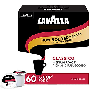 Lavazza Classico Medium Roast Coffee, Keurig K-Cups, 60 Count, 10 Count (Pack of 6)