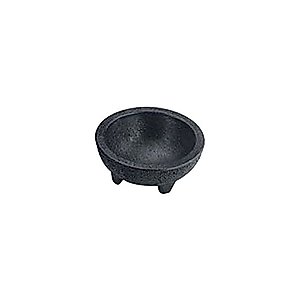 H&S Inc. NHS1008 Chico Charcoal 4 Oz Molcajete Dish - 24 / CS