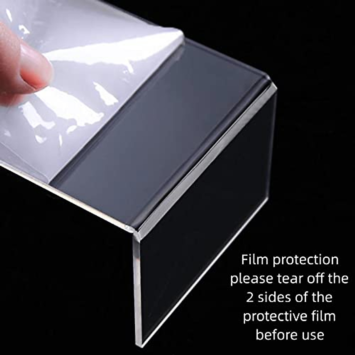 HLYU 10 Pcs Acrylic Display Risers(3",4",5",6",7"),Perfume Stand,Cup Stand,Dessert Stand,Figure Display Stand,Cake Stand (Clear)