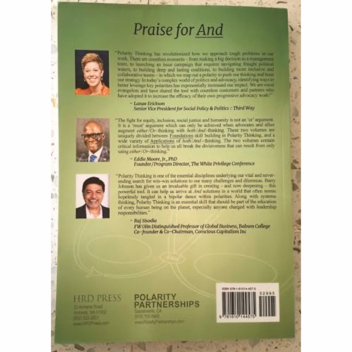 And: Making a Difference by Leveraging Polarity, Paradox or Dilemma (Polarity Partnerships)