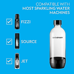 SodaStream Bottle, 1L Single, Black