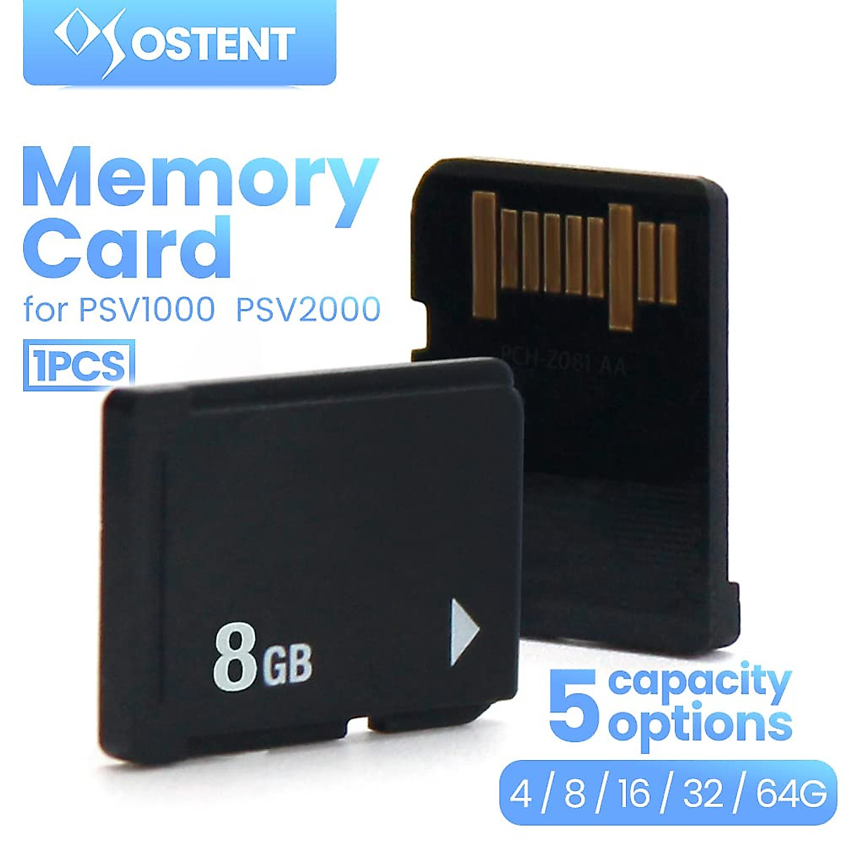OSTENT 8GB Memory Card Stick Storage for Sony PS Vita PSV1000/2000 PCH-Z041/Z081/Z161/Z321/Z641