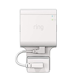 Outlet Mount for Ring Bridge, No Drilling and Speace Saving Wall Mount Holder with Short Cable for Ring Smart Lighting Bridge (1 Pack)