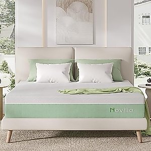 Novilla Queen Mattress,10 Inch Gel Memory Foam Mattress for Suppotive &Pressure Relieving, Medium Firm Feel Mattress in a Box,Bliss