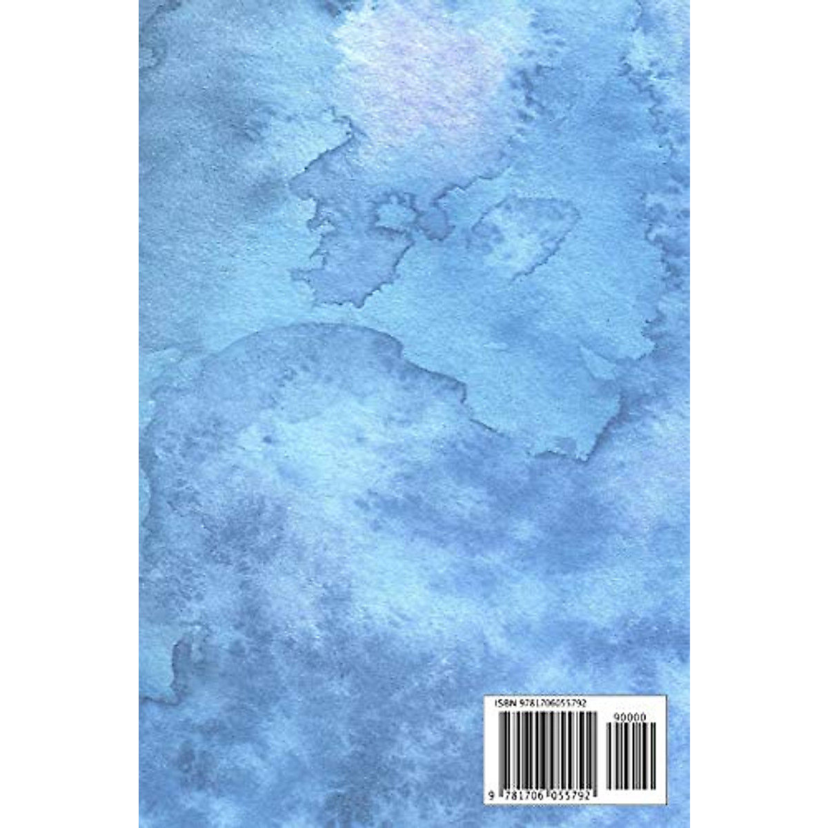Yak Life: All Purpose 6x9 Blank Lined Notebook Journal Way Better Than A Card Trendy Unique Gift Blue Watercolor Texture Kayak