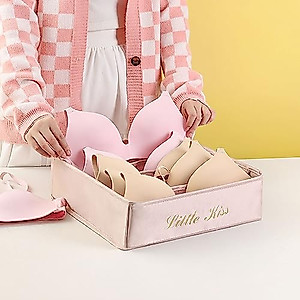 degtnb Underwear Drawer Organizer, Socks Organizer Multi Compartments Large Capacity Fabric Foldable Divided Clothes Container Case Home Supplies