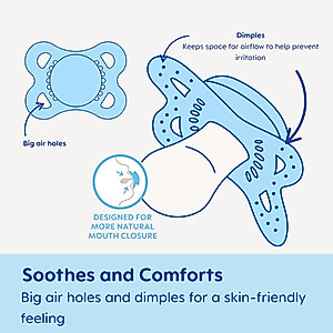 MAM Day & Night Pacifier, 0-6 Months, Boy, 3 Pack