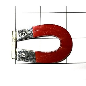 Horseshoe Magnet - 50 mm- 2 1/4"x 1 1/2" Chrome Style