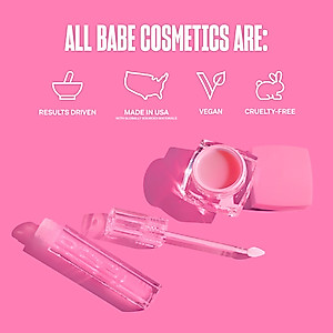 Babe Original Babe Glow Fragrance-Free Lip Sleeping Mask for Softer Lips, Hyaluronic Acid & Antioxidant Infused for Smoother, Moisturized Lips, Unscented, Cruelty-Free…