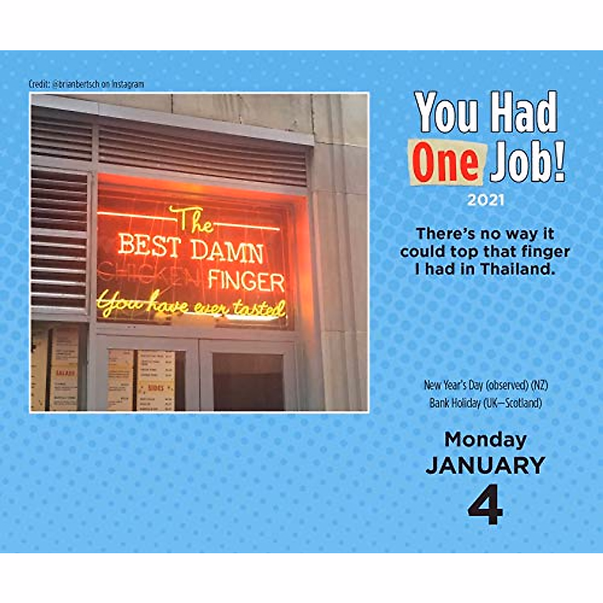 You Had One Job 2021 Day-to-Day Calendar