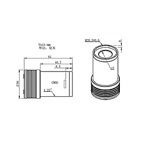 ZWO ASI120MM-MINI 1.2 MP CMOS Monochrome Astronomy Camera with USB 2.0# ASI120MM-MINI