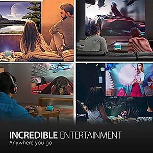 ViewSonic M1 Mini Ultra Portable LED Projector with Auto Keystone, JBL Speaker, HDMI, USB, Stream Netflix with Dongle (M1MINI)