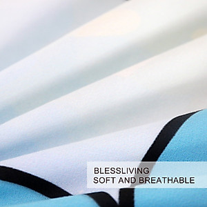 BlessLiving Unicorn Kids Bedding Duvet Cover Set Cute Magical Unicorn with Rainbow 3 Piece Super Soft Teen Girl Purple Yellow Bedspreads (Twin)