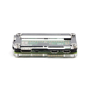 Zebra Zero Case for Raspberry Pi Zero & Zero Wireless ~ Black Ice GPIO by C4Labs